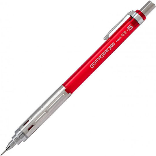 Pentel Graphgear 300 Red 0.5mm Mechanical Pencil Pg315-tbx 884851051455 ...