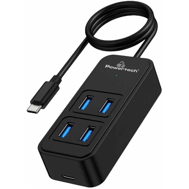 Powertech USB 3.2 Hub 5 Θυρών με σύνδεση USB-C (PTR-0156) | Skroutz.gr