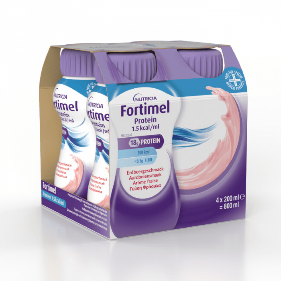Nutricia Fortimel Extra Supliment Alimentar Special 4 x 50ml Căpșună ...