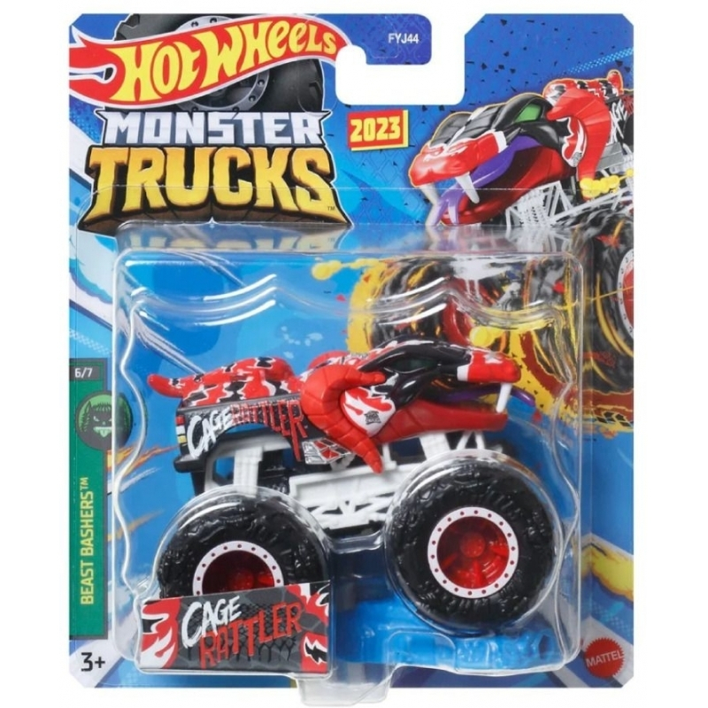 Hot Wheels Αυτοκινητάκι Monster Truck 2023 Cage Rattler Die-Cast ...