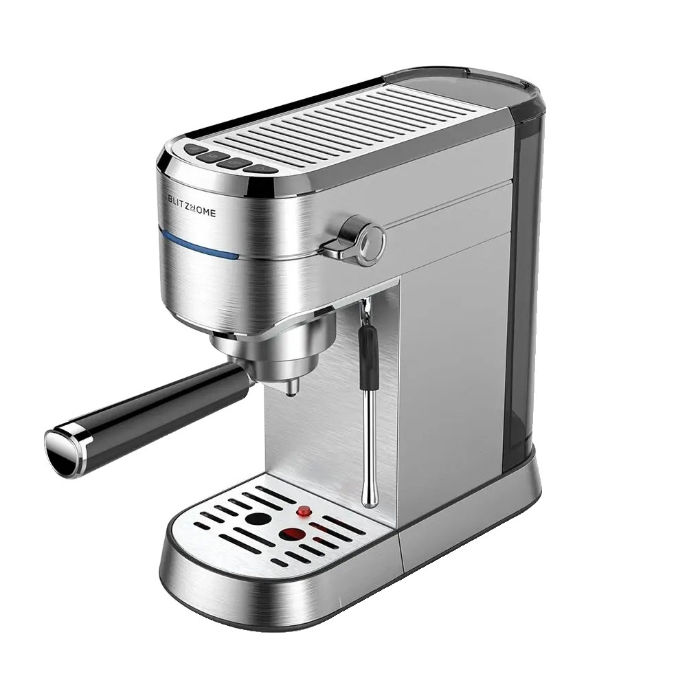 Blitzhome Μηχανή Espresso 1450W Πίεσης 15bar Γκρι | Skroutz.gr