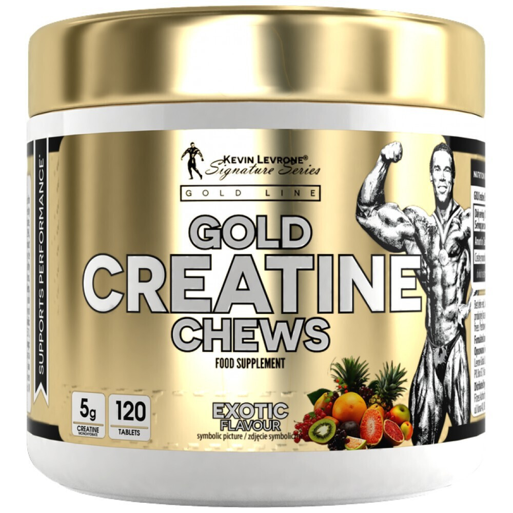 Kevin Levrone Gold Line - Creatine Chews Blue Raspberry 120 ταμπλέτες ...