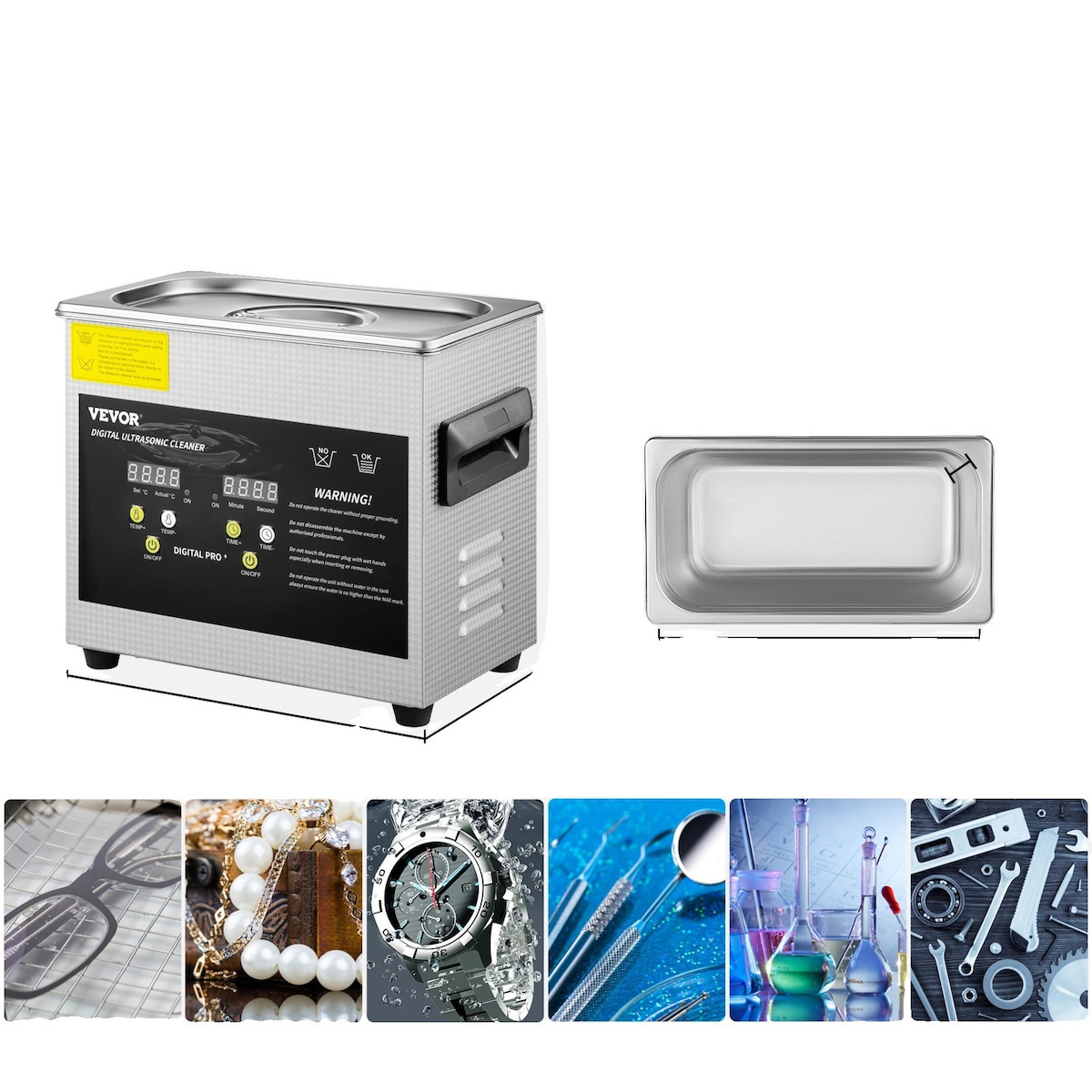 Vevor Καθαριστής Υπερήχων 3lt | Skroutz.gr