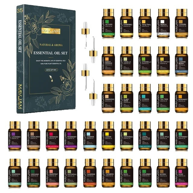 Essential Oils Gift Set Relaxing Aroma Skin Care 5ml 35pcs | Skroutz.gr