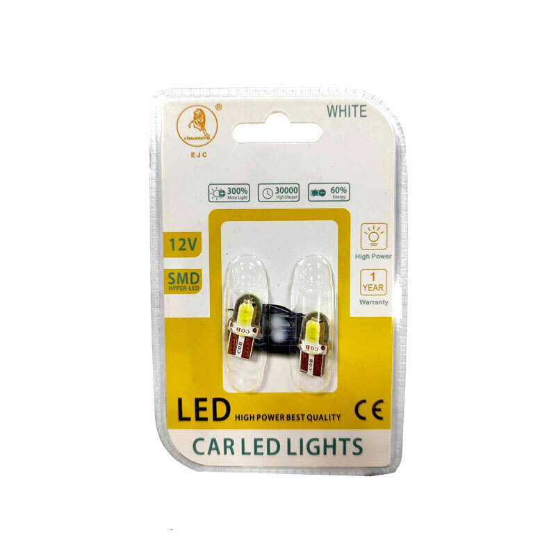 Ejc Λάμπες Αυτοκινήτου T10-cob Led 12-24v 2τμχ Ψυχρό Φως Led Light ...