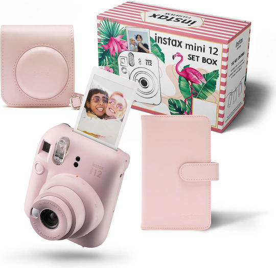 pink instax camera mini