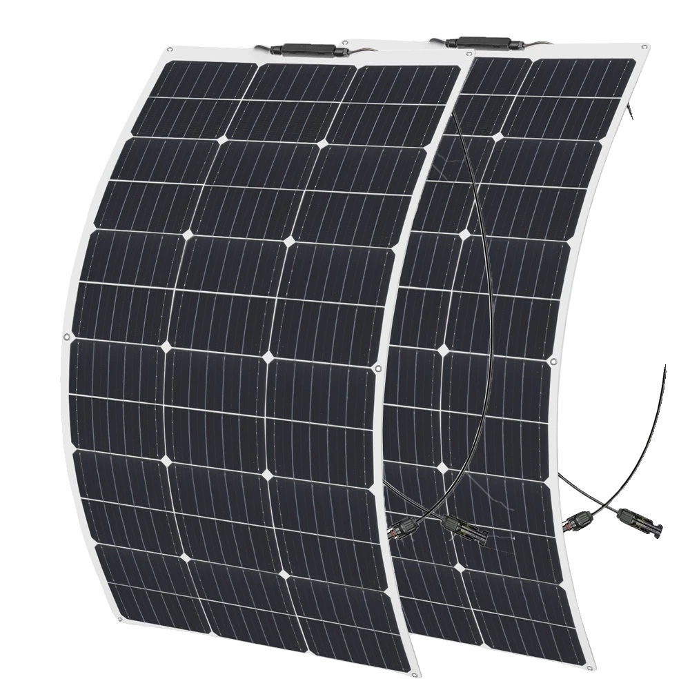 Flexible Solar Panel Kit 200w Power Output Lightweight Design 200w ...