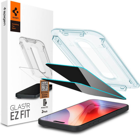 Spigen GLAS.tR EZ Fit Privacy Tempered Glass 2τμχ (iPhone 17 Pro Max ...