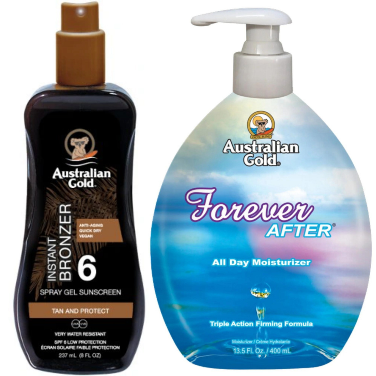 Australian Gold Spray Gel Bronzer Spf6 + Forever After 400ml | Skroutz.gr