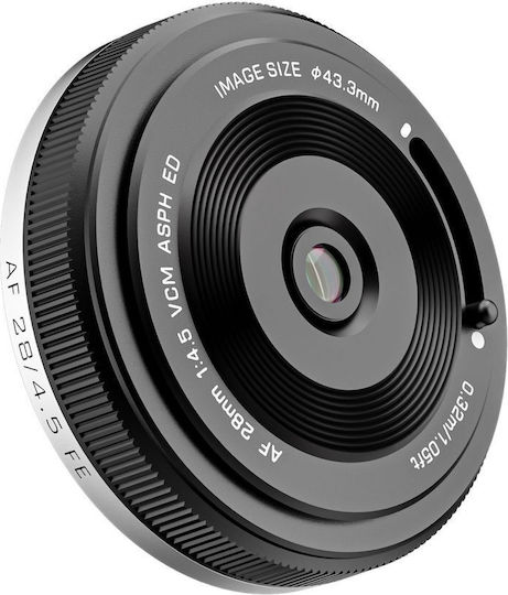 Viltrox Full Frame Φωτογραφικός Φακός AF 28mm f/4.5 Σταθερός για Sony ...