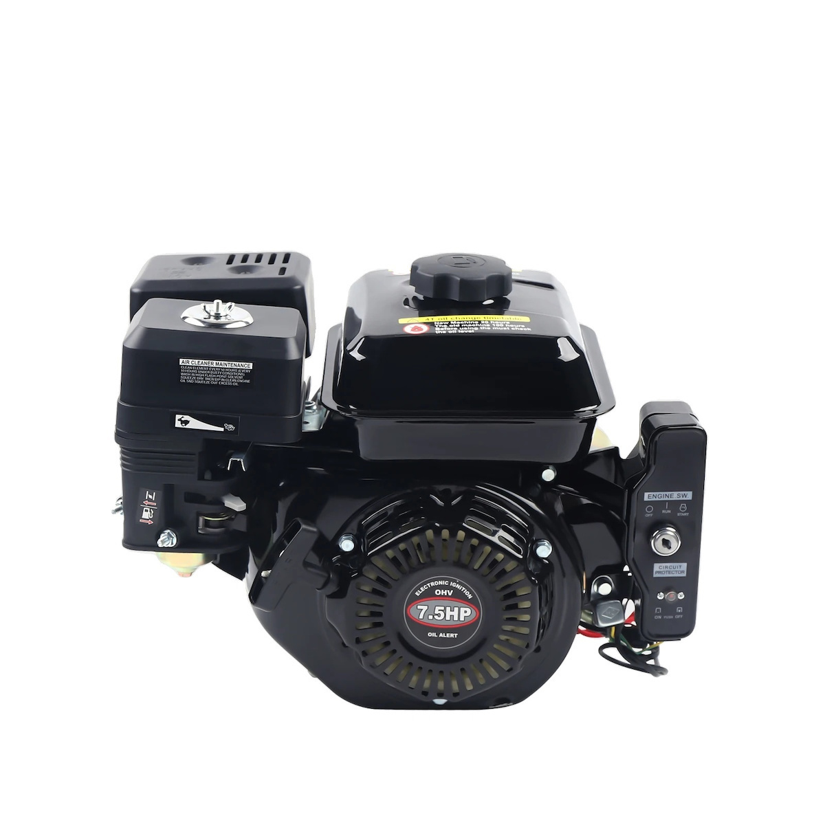 210cc Gas Engine 7.5 Hp Power Air Cooled Efficient Fuel Consumption ...