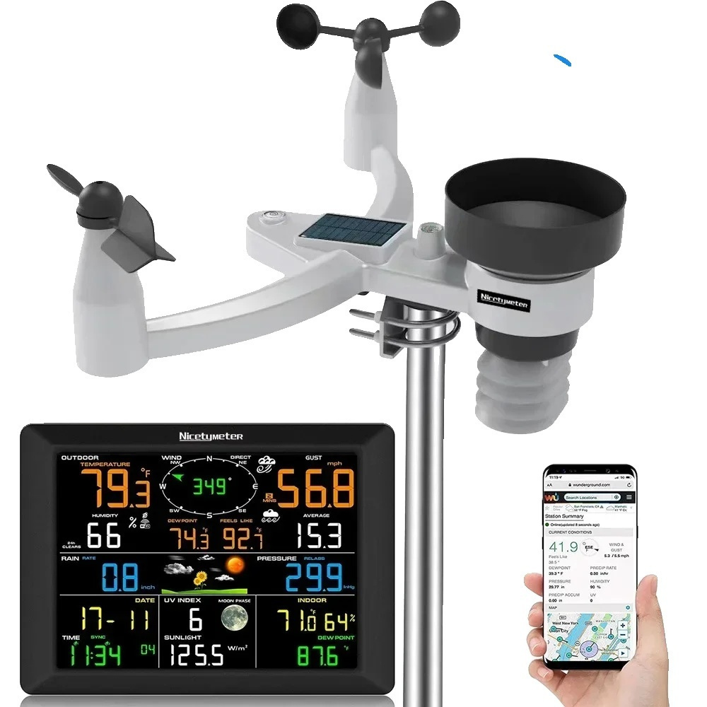 7 In 1 Weather Station Multi-scenario Functionality Accurate Weather ...