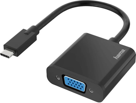Hama Video Adapter Usb-c To Vga Socket Full-hd 1080p | Skroutz Κύπρος