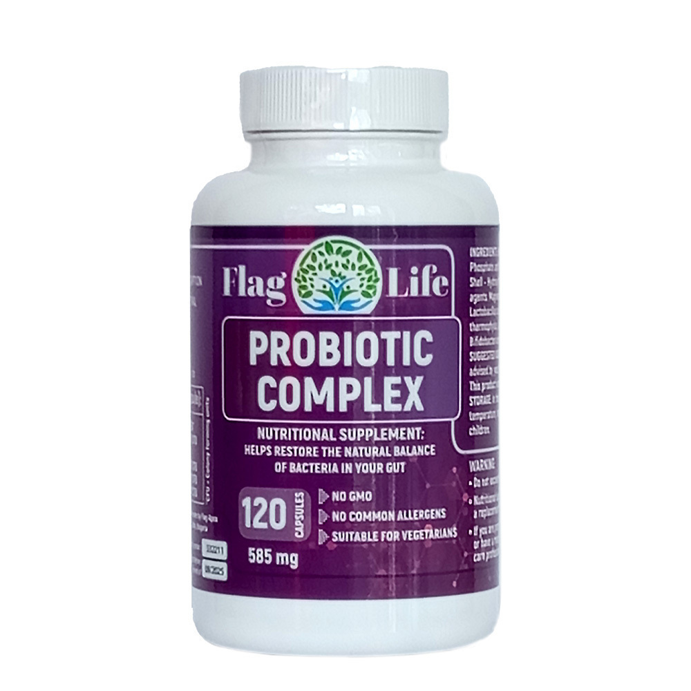 Probiotic Complex 585mg 120 Capsules 5 Strains 125 Billion Probiotics ...