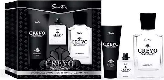 Sentio Crevo Masculine Perfume Set Edt 100ml Edt 15ml & Shower Gel 50ml ...