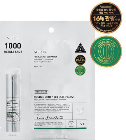 Vt Cosmetics Reedle Shot 100 2step Mask Firming Face Mask In A Sheet 1 ...