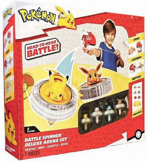 Jazwares Jucărie Miniatură Eevee Pikachu Mew Squirtle Battle Spinner ...