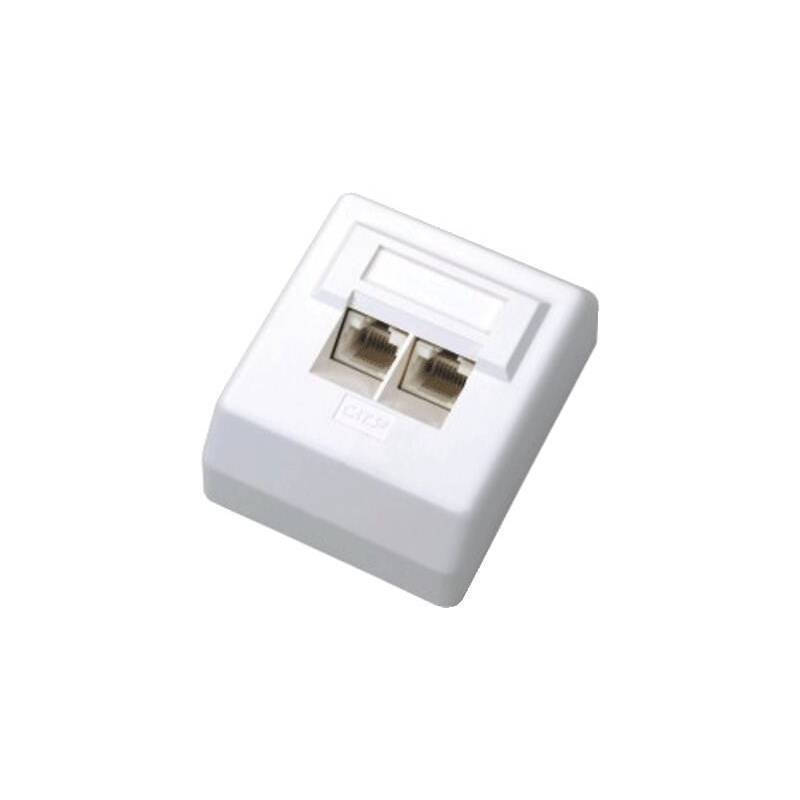 Datacom Utp Cat6 Data Socket 2xrj45 Surface Mount 45° White | Skroutz.gr