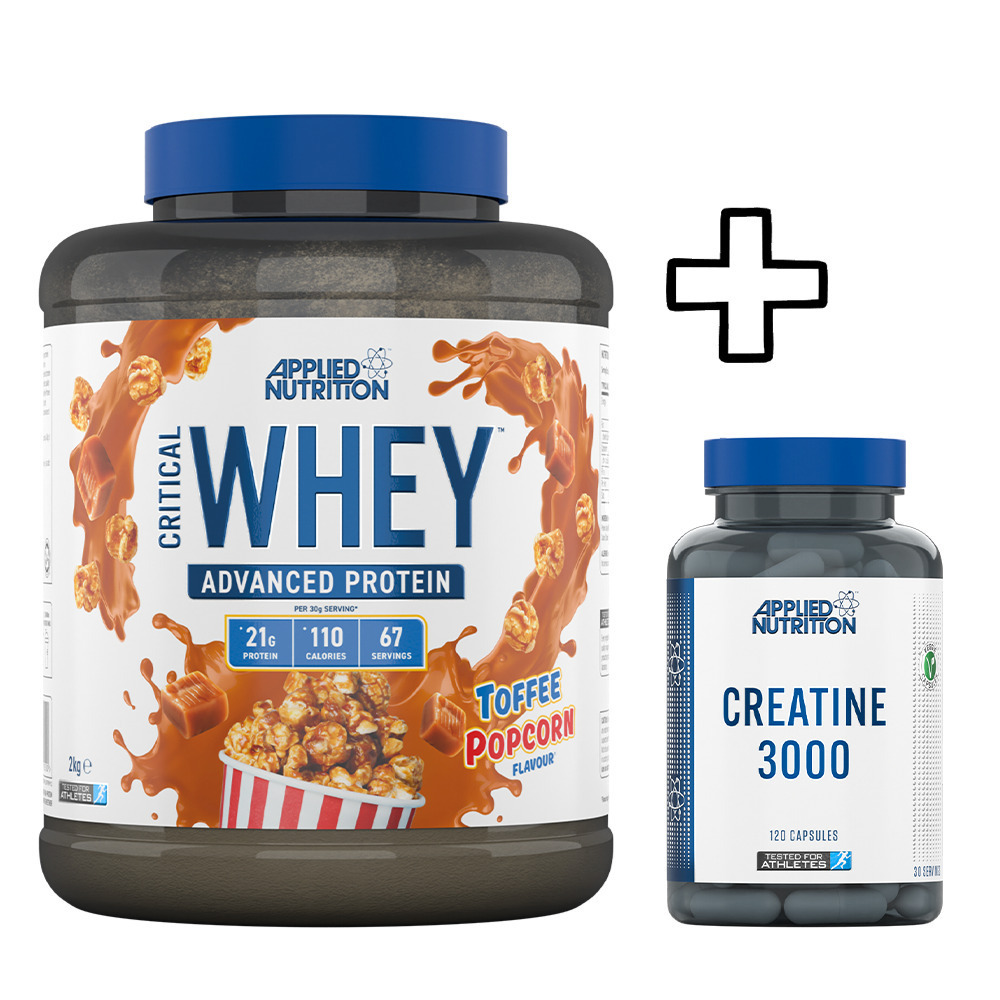 Applied Nutrition Critical Whey 2000g Strawberry Milkshake & Applied ...