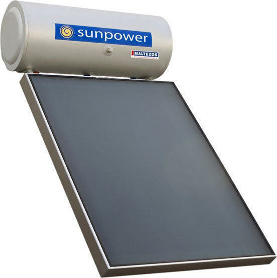 Maltezos Sunpower 3750 Ηλιακός Θερμοσίφωνας 125lt Glass Τριπλής Ενέργειας 1.5τ.μ. Επιλεκτικός ...