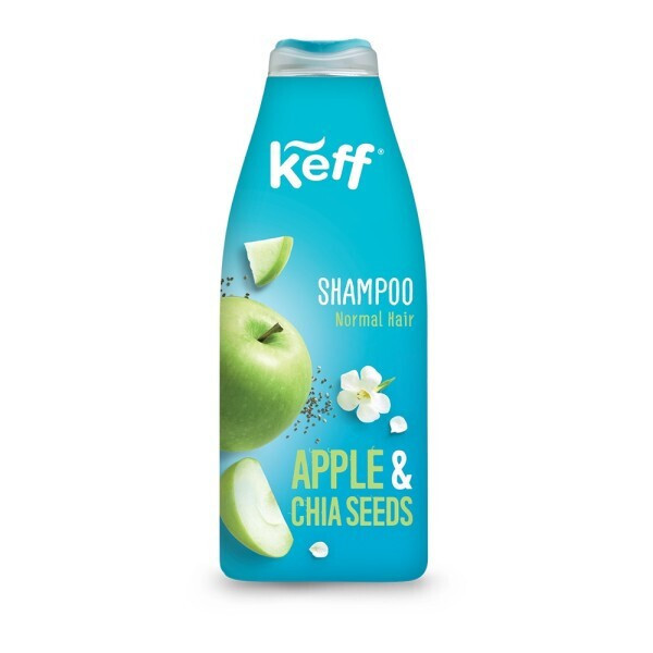 Keff Apple & Chia Seeds Σαμπουάν Αναδόμησης/Θρέψης & Λάμψης για ...