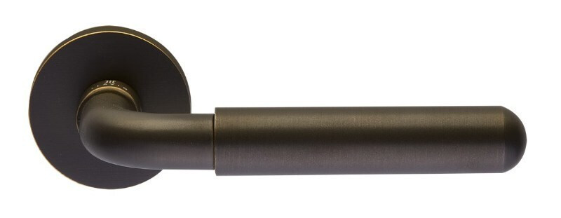 Ilavio 2661 Mânere de Ușă din Bronz Întunecat Rozetă Mânere Baie Set de ...