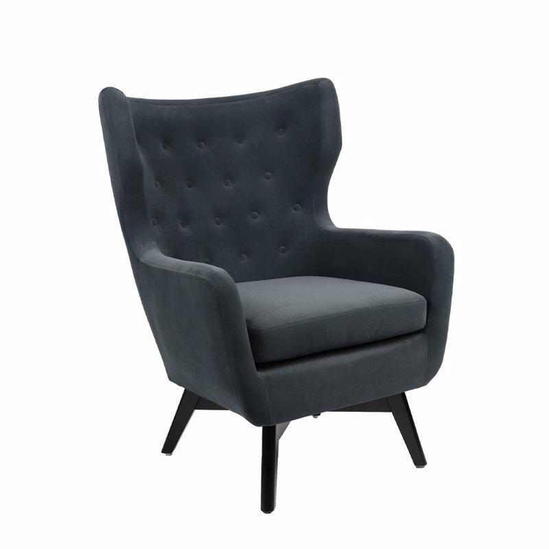 Mega Μπερζέρα Γκρι Σκούρο 01-3461 75x83x103cm | Skroutz.gr