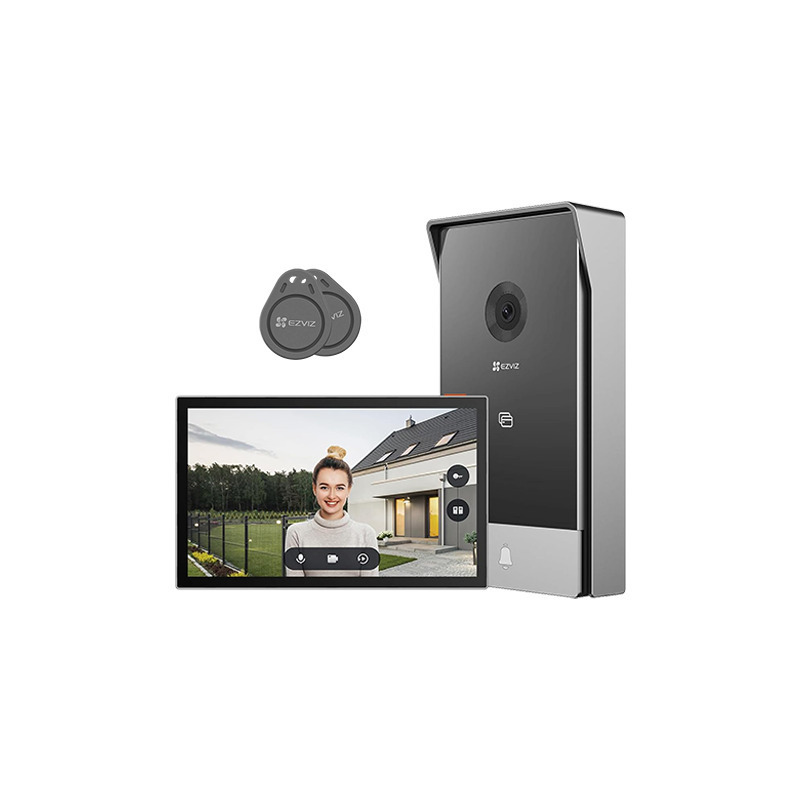 Video Intercom Kit 7-inch Touch Monitor 2 Wires 2mp Camera 5m Ir Sd ...