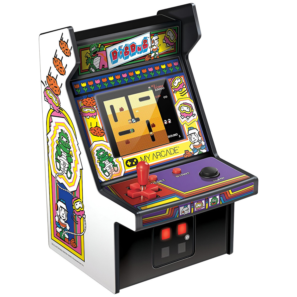 My Arcade Mini Dig Dug Arcade Console Retrogaming Wearable White ...
