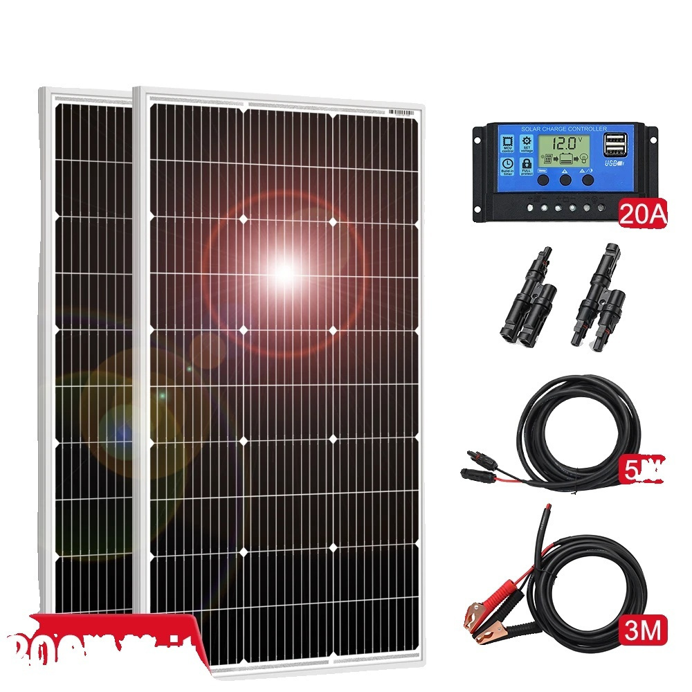 Solar Panel Set Efficient Monocrystalline Technology Various Power ...
