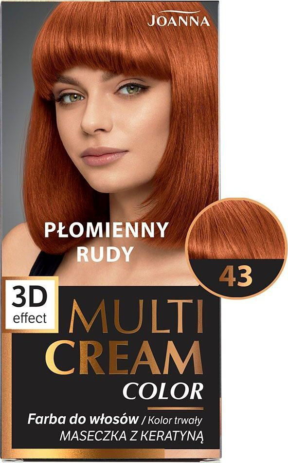 Joanna Multi Creme Color Vopsea de Păr Flaming Red 43 | Skroutz Romania