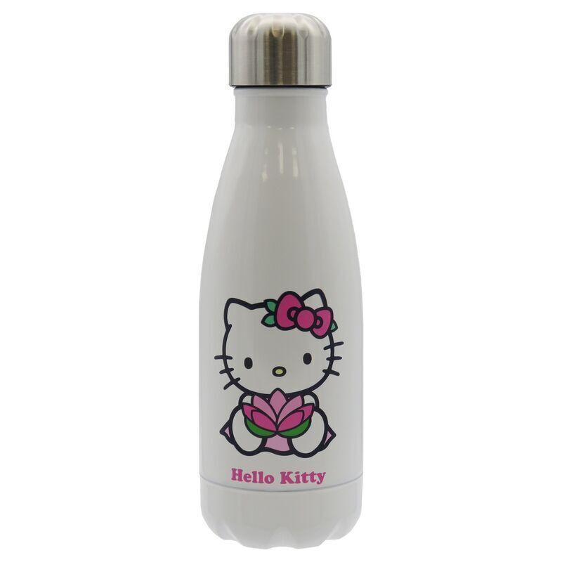 CyP Brands Παιδικό Παγούρι Hello Kitty Ανοξείδωτο Γκρι 550ml | Skroutz.gr
