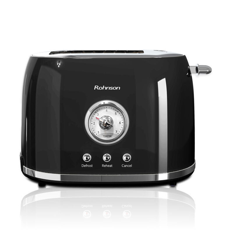 Rohnson Nostalgia R-2220 Φρυγανιέρα 2 Θέσεων 800W Μαύρη | Skroutz.gr