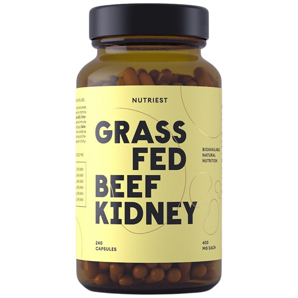 Nutriest Grass Fed Beef Kidney 400mg Ειδικό Συμπλήρωμα Διατροφής 240 ...