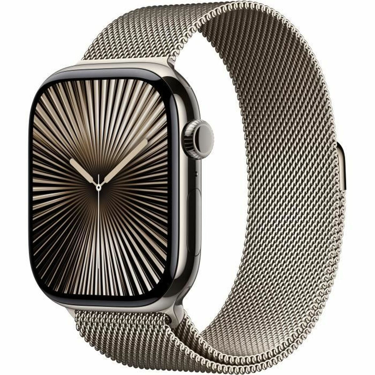 Apple Watch Series 10 Cellular Titanium 46mm Αδιάβροχο με eSIM και Παλμογράφο (Natural Titanum ...