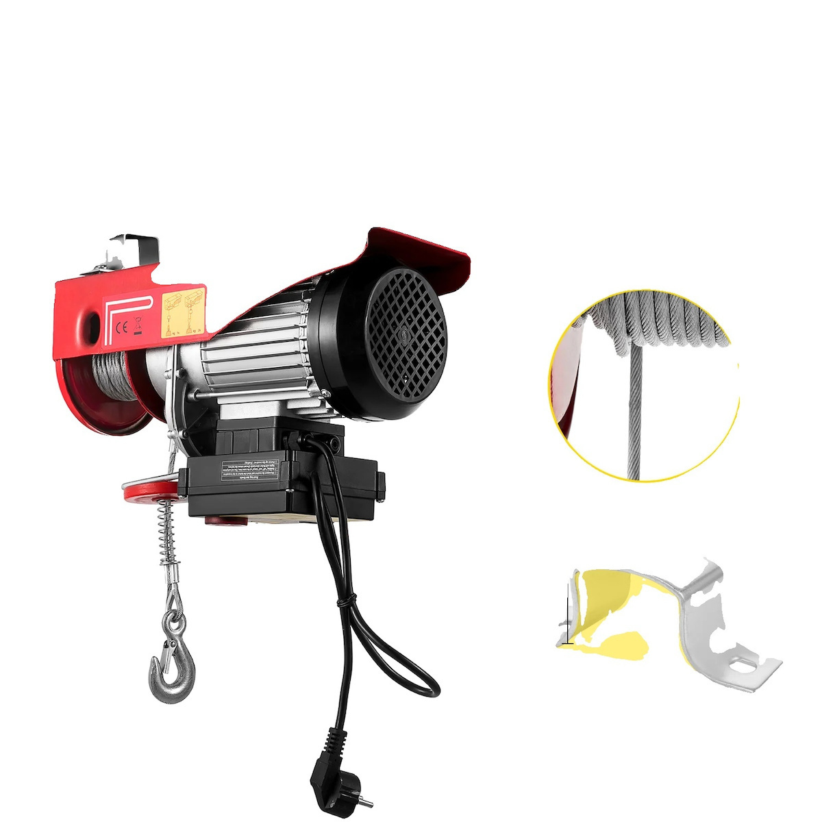 Electric Hoist Winch Wireless Remote Control Emergency Stop Switch ...