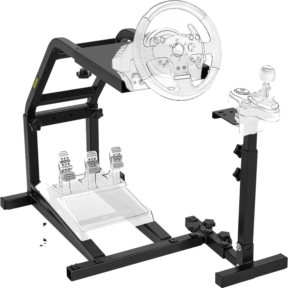 Vevor Racing Simulator Wheel Stand Adjustable Height 22.4"-28.5 ...