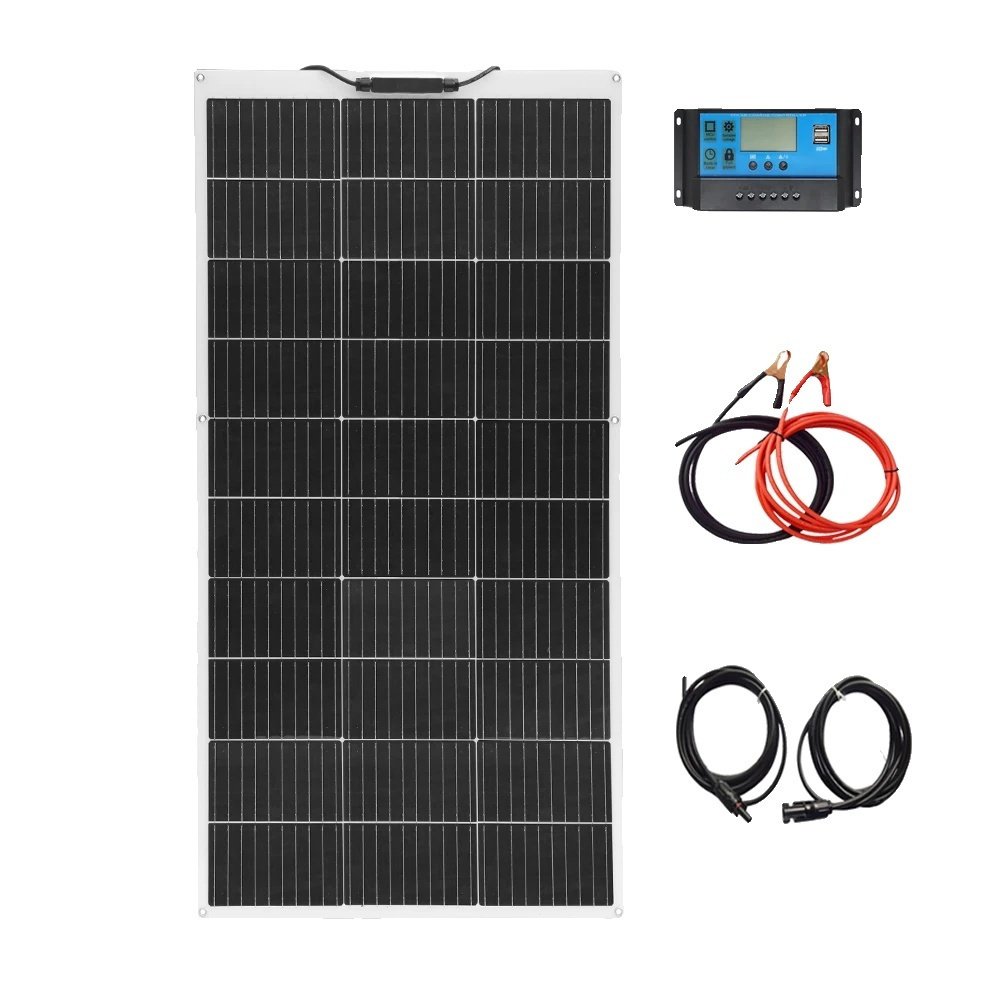 100w Solar Panel 24% Cell Efficiency Flexible Design 12v Solar Panel ...