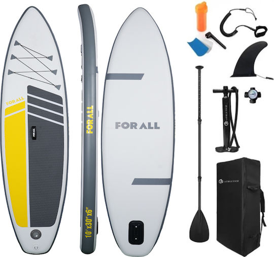 ForAll Φουσκωτή Σανίδα SUP με Μήκος 3.05m Γκρι BJ08 | Skroutz.gr