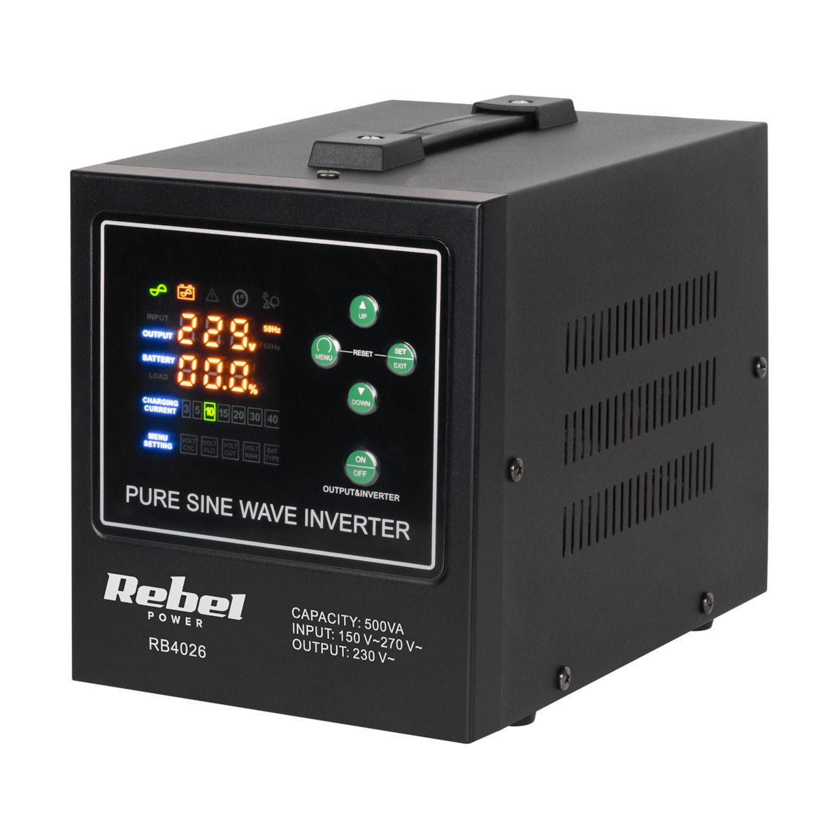 Rebel POWER-500-LFP4 Inverter Καθαρού Ημιτόνου 300W 12V | Skroutz.gr