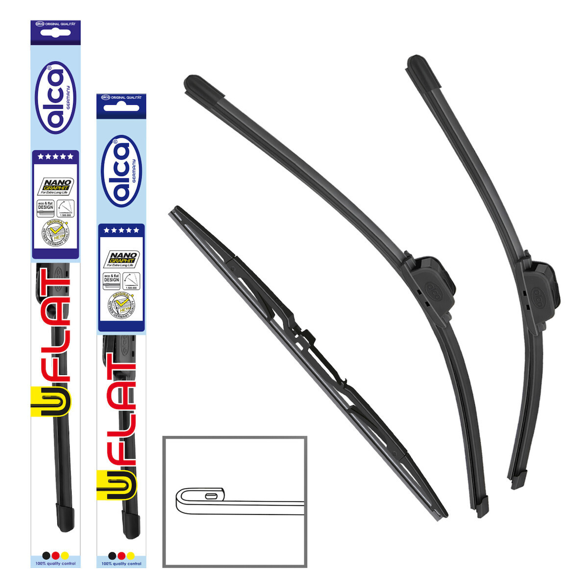 Alca Wiper Set Rear Wiper Suitable Hyundai Matrix 08.2001 04.2010 U ...