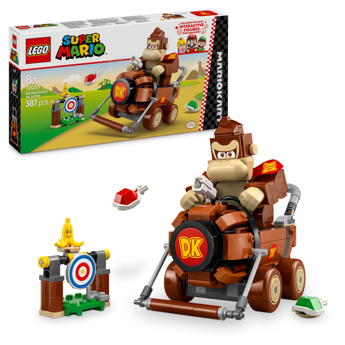 Lego Super Mario Mario Kart Donkey Kong & DK Jumbo για 8+ Ετών 387τμχ ...
