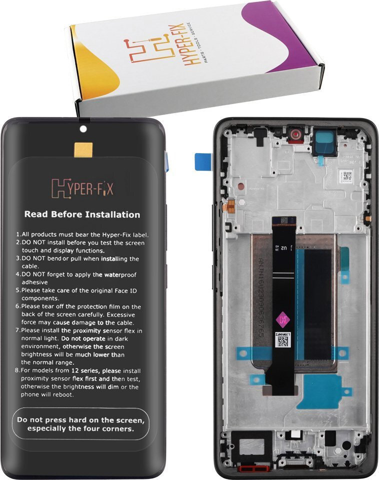 Hyper Fix Οθόνη με Μηχανισμό Αφής και Πλαίσιο για Xiaomi Redmi Note 13 ...