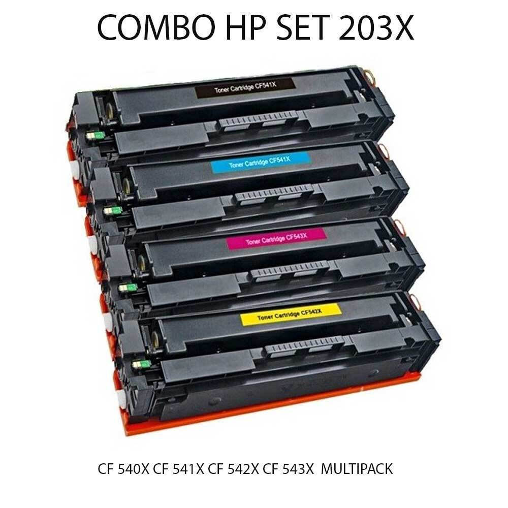 Προσφορά Combo Hp 203x Cf540x Cf541x Cf542x Cf543x Black Cyan Yellow ...