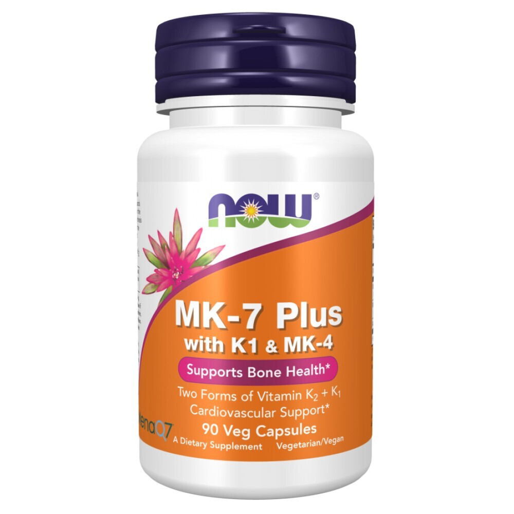 Now Foods MK-7 Plus with Vitamin K1 & MK-4 Βιταμίνη για Ενίσχυση του ...