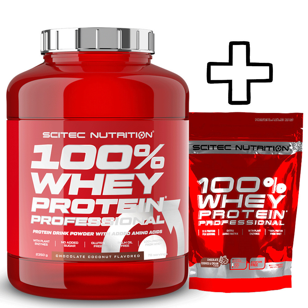 Scitec Nutrition 100% Whey Protein Professional 2350g Chocolate Coconut ...