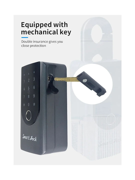 Mεταλλική Smart Wi-fi Κλειδοθήκη Key Box Κωδικό Εφεδρικό Κλειδί ...