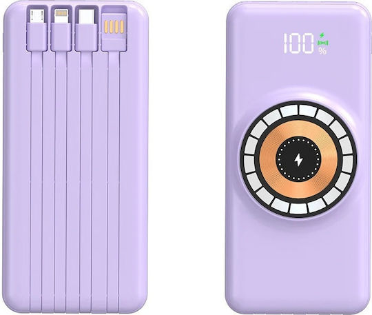 Olesson DM864 MagSafe Power Bank 20000mAh με 2 Θύρες USB-A Μωβ | Skroutz.gr