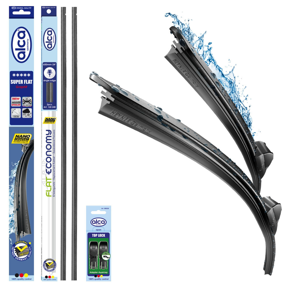 Alca Windshield Wipers Including Replacement Rubber Suitable Byd Tang ...