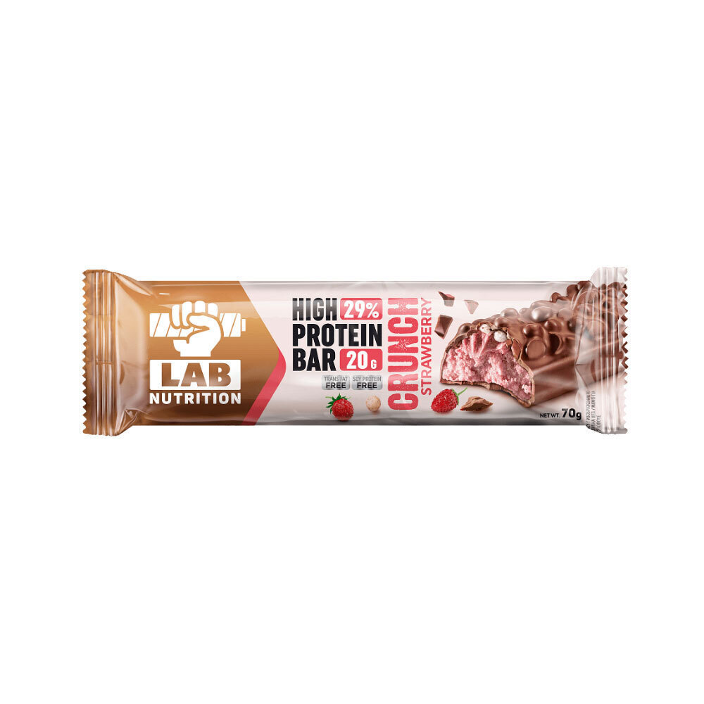 Lab Nutrition High Protein Bar Μπάρα Πρωτεΐνης με Γεύση Φράουλα Crunch ...